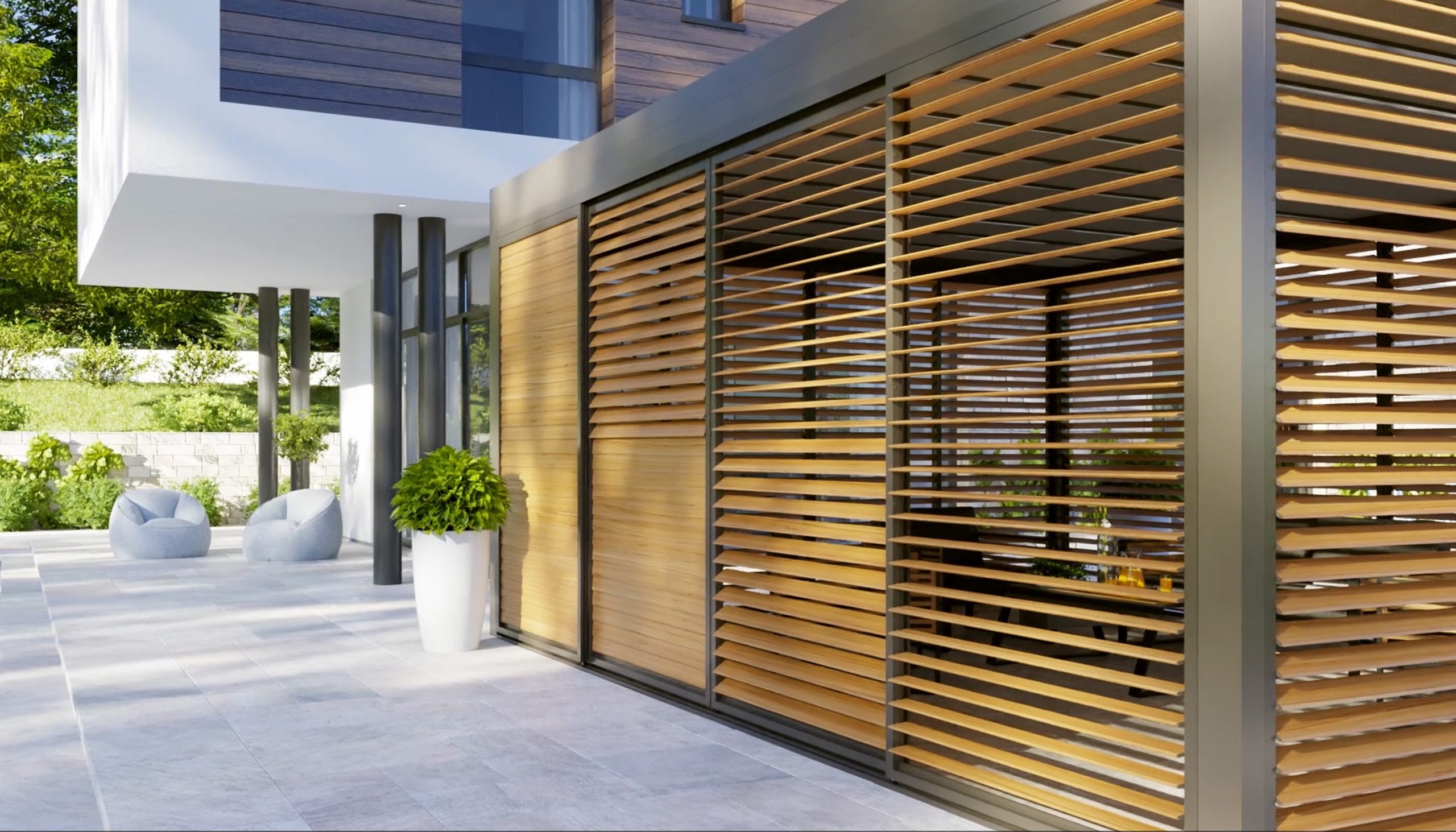 Shutters - Tarasola - roofing of the terrace and garden Tarasola